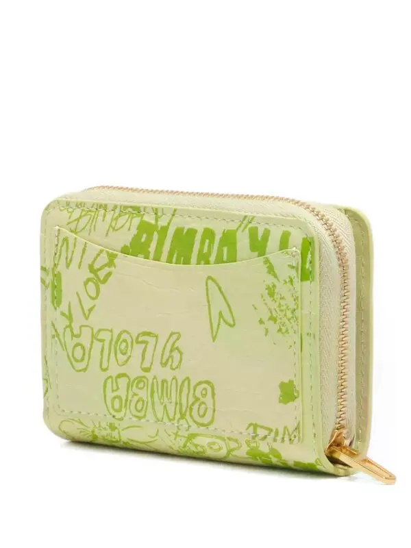 Bimba Y Lola Logo Zip Wallet - Yellow
