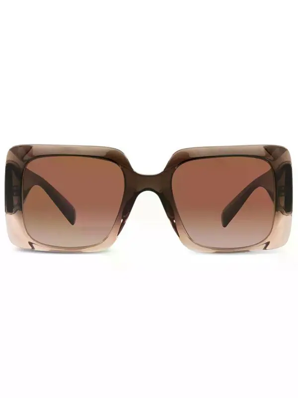 Versace Medusa Head-motif Sunglasses - Brown