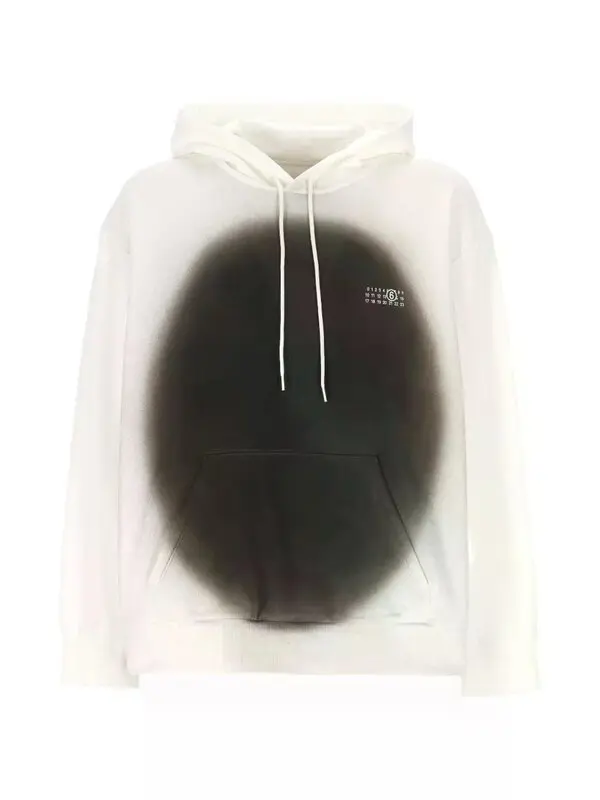 MAISON MARGIELA Logo-detail Hoodie - White