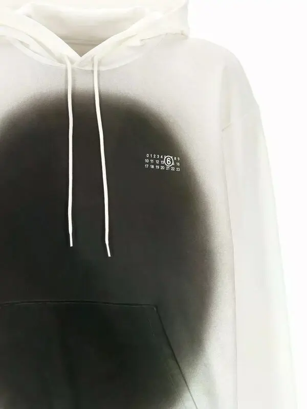 MAISON MARGIELA Logo-detail Hoodie - White