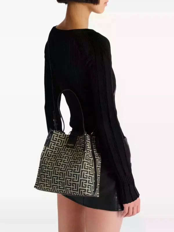 Balmain Jacquard Bucket Bag