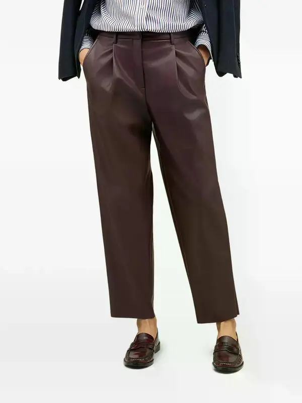 Boglioli Pleated Cropped Trousers