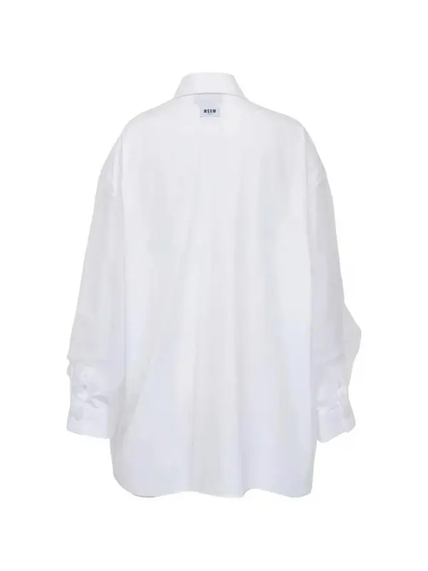 MSGM Collared Long-sleeve Shirtdress