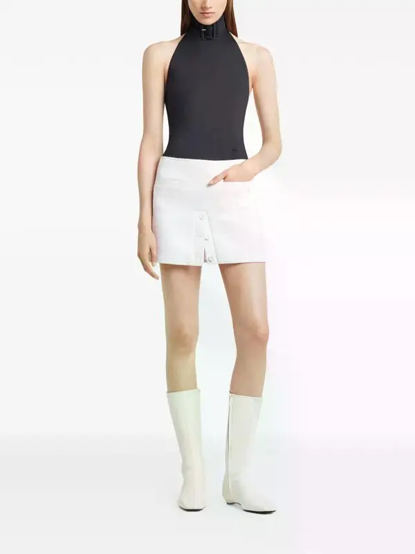 COURREGES Tweed Mini Skirt - White