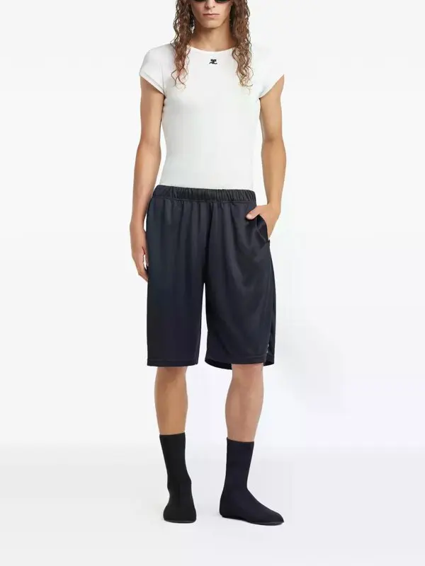 COURREGES Logo-detail Shorts