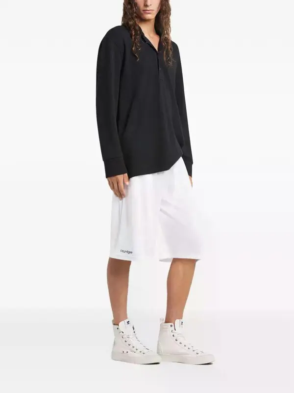 COURREGES Logo-print Elasticated Shorts