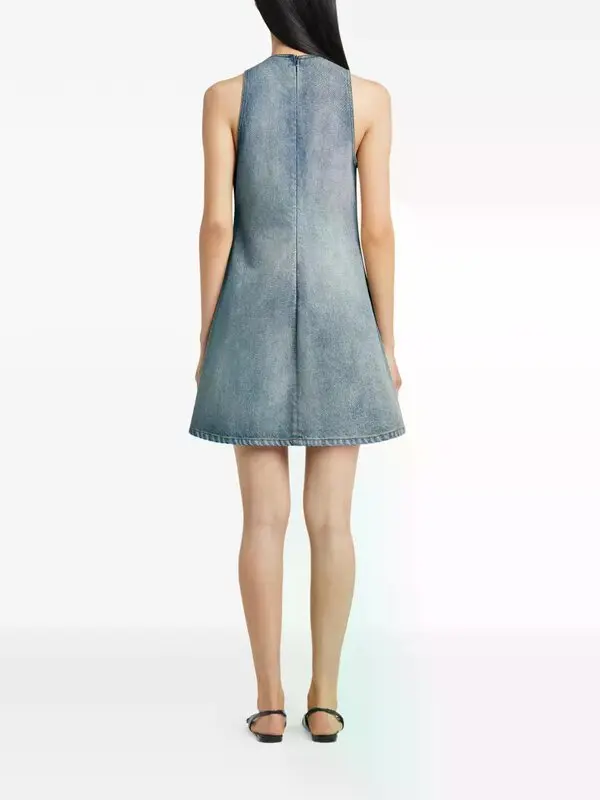COURREGES A-line Denim Dress - Blue