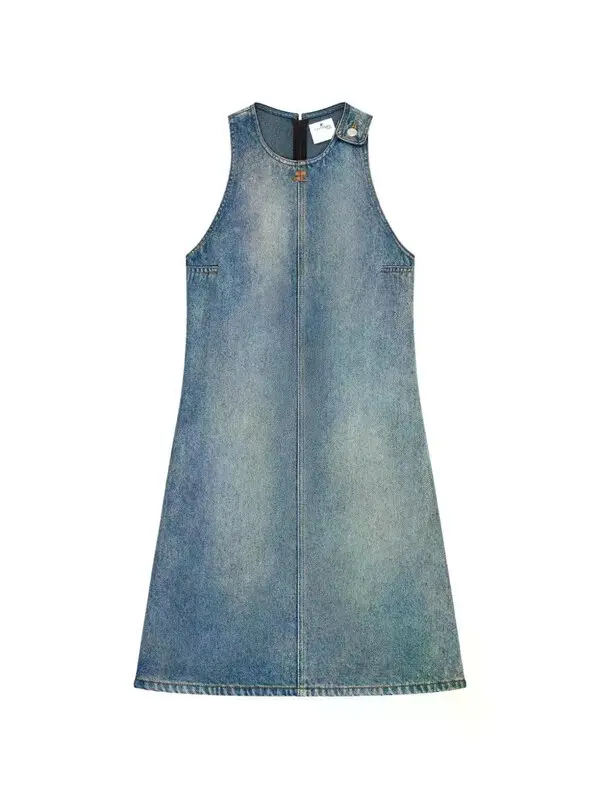 COURREGES A-line Denim Dress - Blue