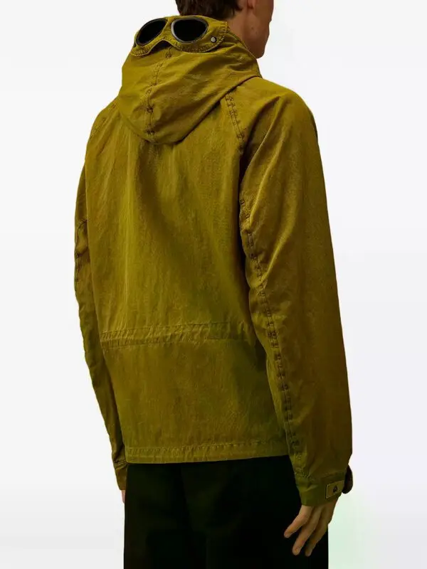 C.P. COMPANY Mixed Goggle Jacket - Green