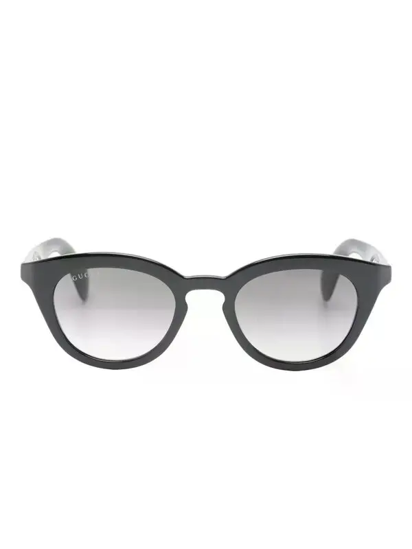 Gucci Logo-detail Sunglasses - Black