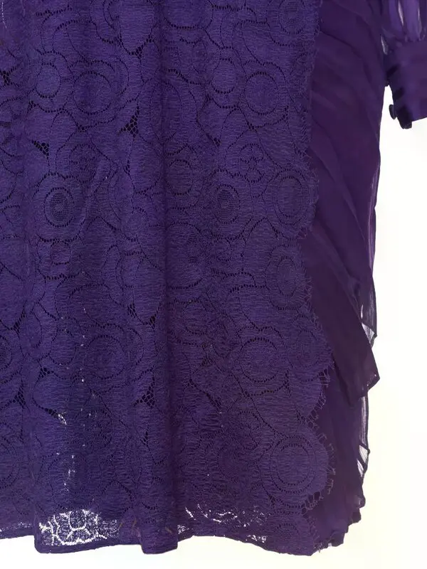 André Laug Vintage Plissé Midi Dress