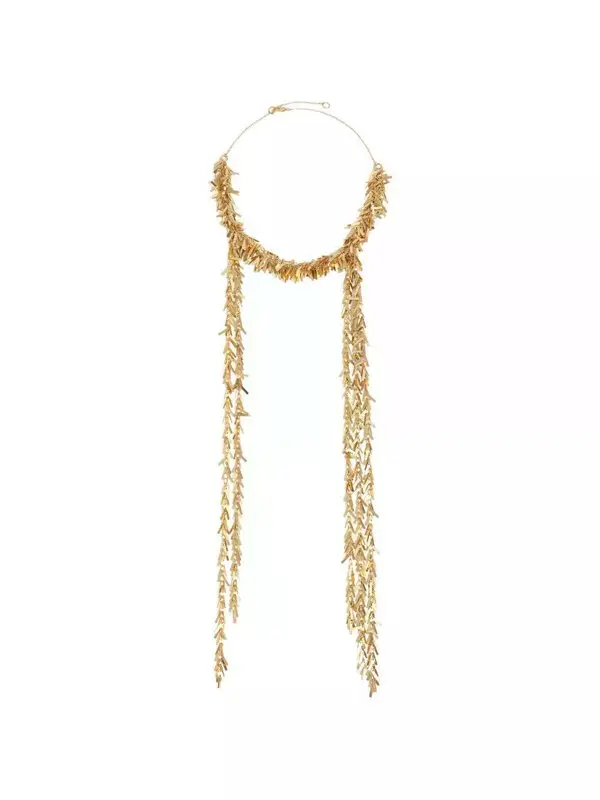 Bimba Y Lola Chain Fringe Necklace - Gold