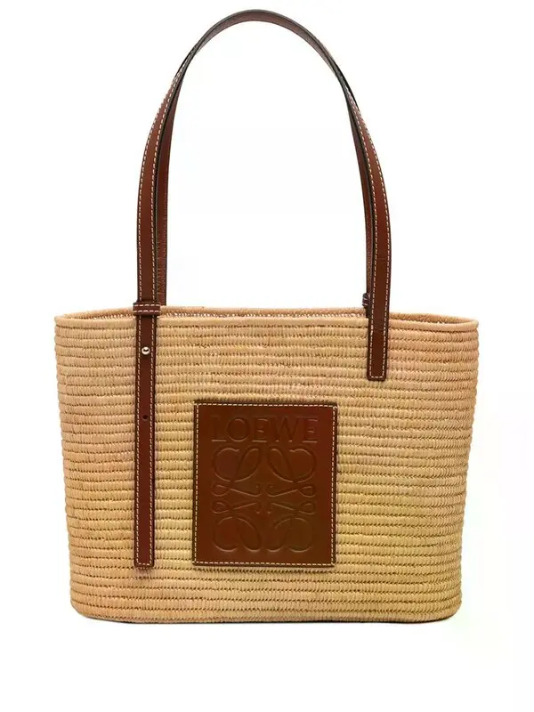 Loewe Small Raffia Basket Bag