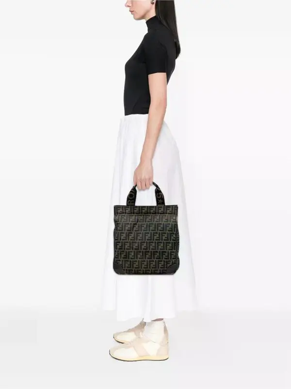 Fendi 20th Century Zucca Canvas Tote Bag - Brown