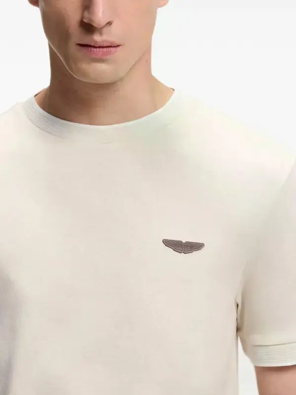 BOSS X Aston Martin T-shirt In Wool-cotton Jacquard