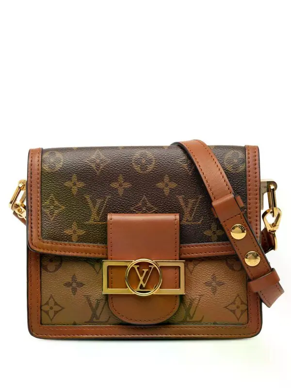 LOUIS VUITTON 2019 Monogram Reverse Mini Dauphine Satchel