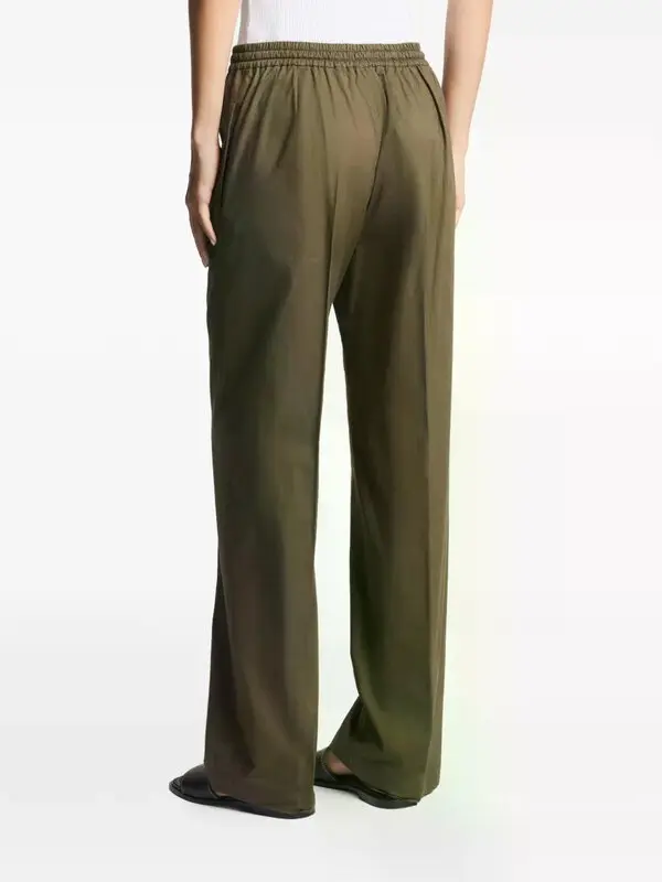 FAY Drawstring-fastening Trousers - Green