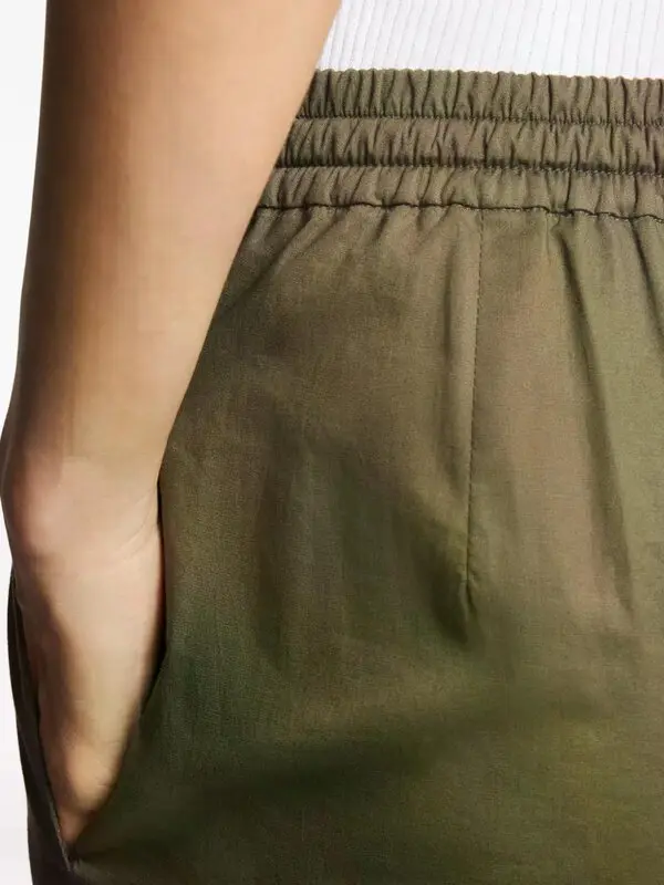 FAY Drawstring-fastening Trousers - Green