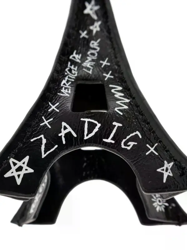Zadig&Voltaire Eiffel Tower Leather Keyring