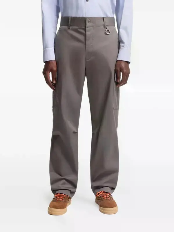Moncler Cargo Gabardine Trousers - Grey