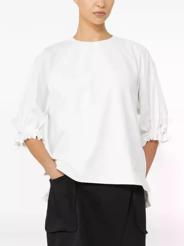 Max Mara Ruffled-sleeve Top
