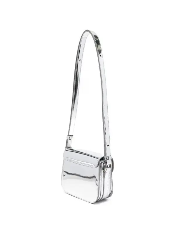 A.p.c. Turnlock Shoulder Bag - Silver