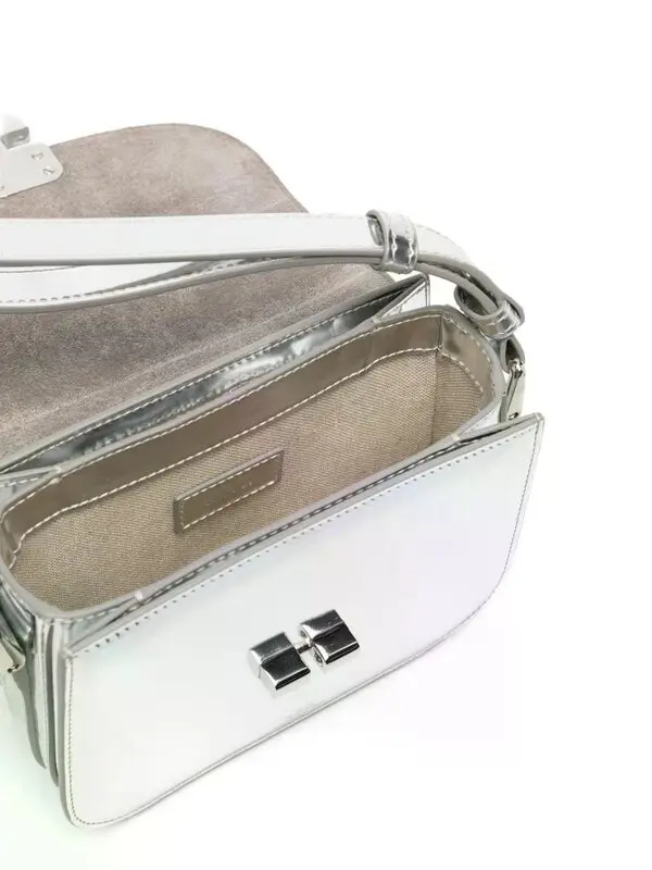 A.p.c. Turnlock Shoulder Bag - Silver
