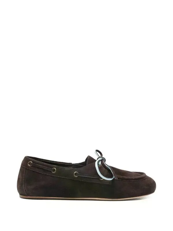 3JUIN Suede Boat Shoes