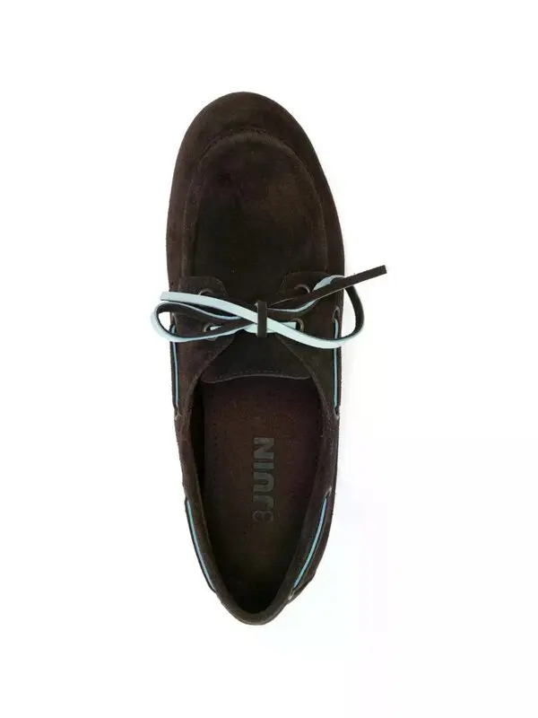 3JUIN Suede Boat Shoes