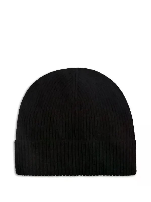 Polo Ralph Lauren Signature-cuffed Beanie Hat - Black