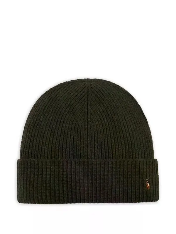 Polo Ralph Lauren Signature-cuff Beanie - Green