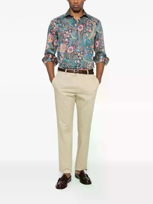 Etro Button Trousers - Neutrals