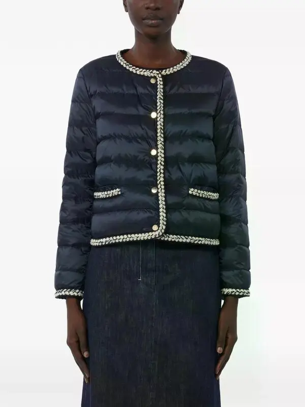 Max Mara Embellished-trim Padded Jacket