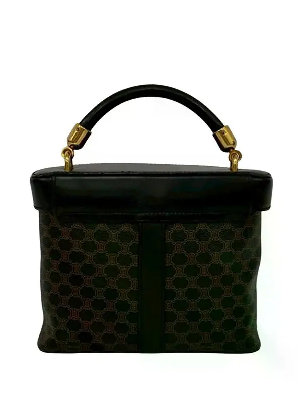 Celine 1996 Macadam Coated Canvas Vanity Bag