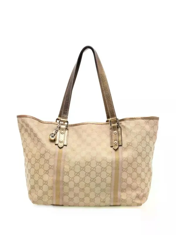 Gucci Gg Canvas Jolicoeur Tote Bag - Brown