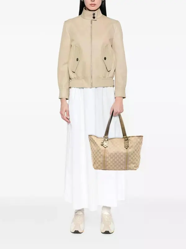 Gucci Gg Canvas Jolicoeur Tote Bag - Brown