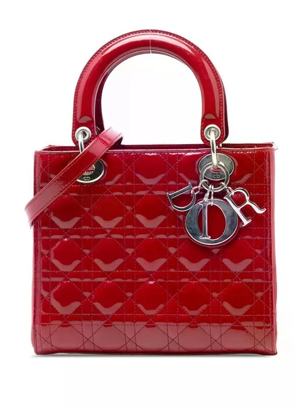 Dior 2012 Medium Lady Satchel - Red