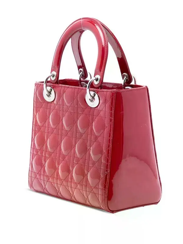 Dior 2012 Medium Lady Satchel - Red