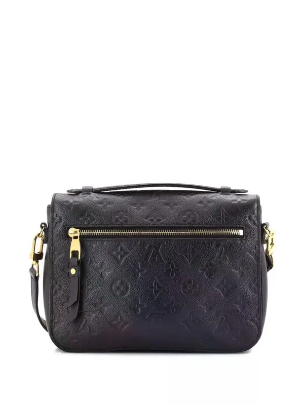 LOUIS VUITTON Pochette Metis Monogram Empreinte Leather Crossbody Bag - Black