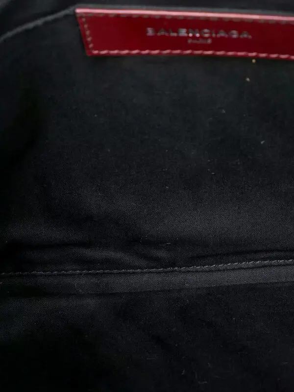 Balenciaga 2018 Canvas Clip Clutch - Red