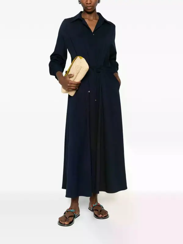 Kiton Polo-collar Maxi Dress