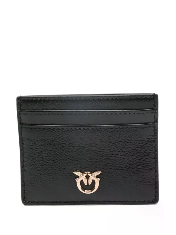 Pinko Logo-detail Card Holder - Black