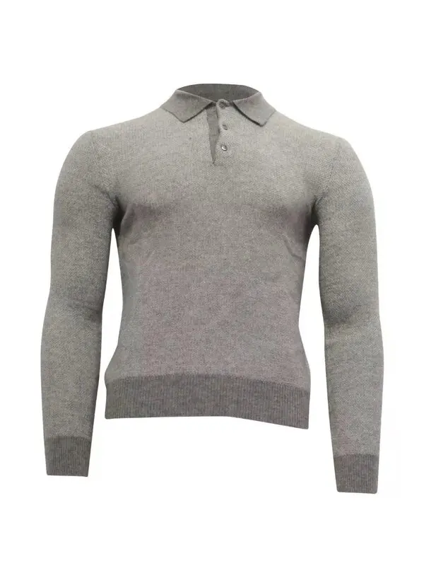 Ralph Lauren Cashmere Buttoned Polo Shirt