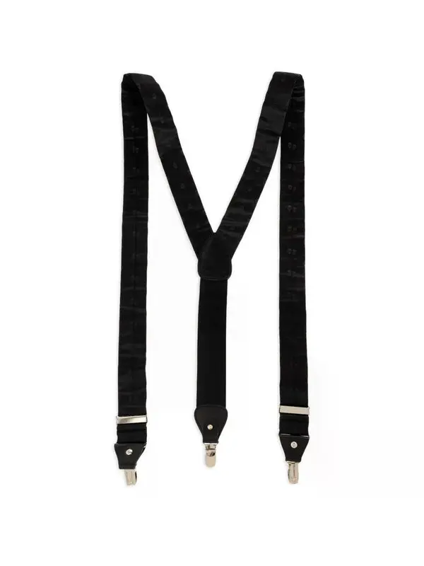 Alexander McQueen Silk Braces - Black