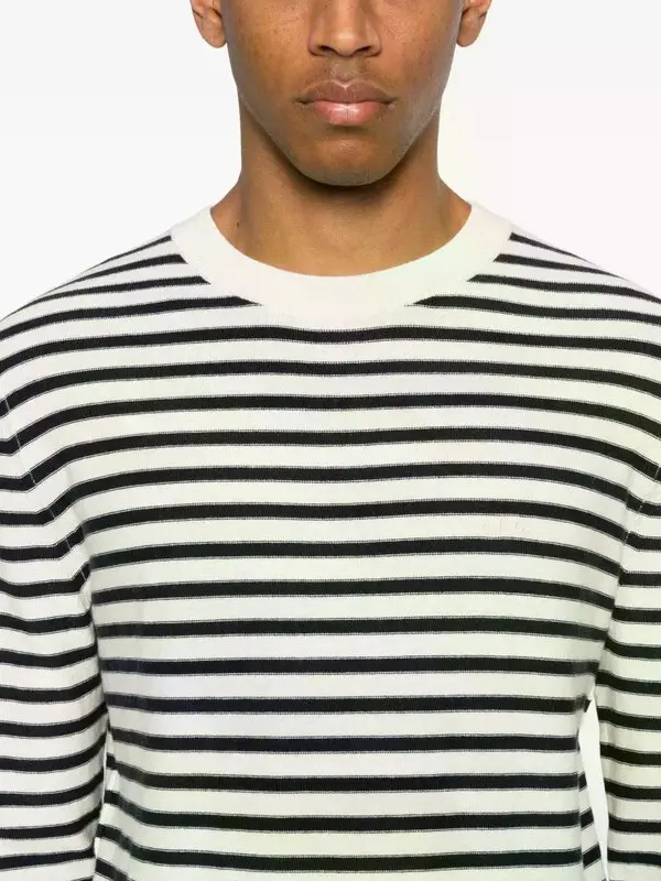 A.p.c. Striped Knitted Sweater - Neutrals