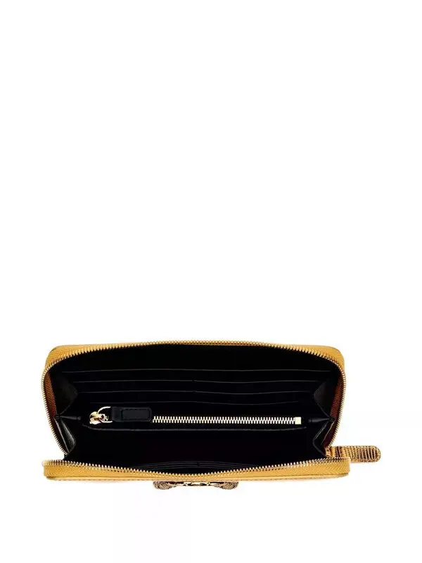Roberto Cavalli Embossed Zip Wallet