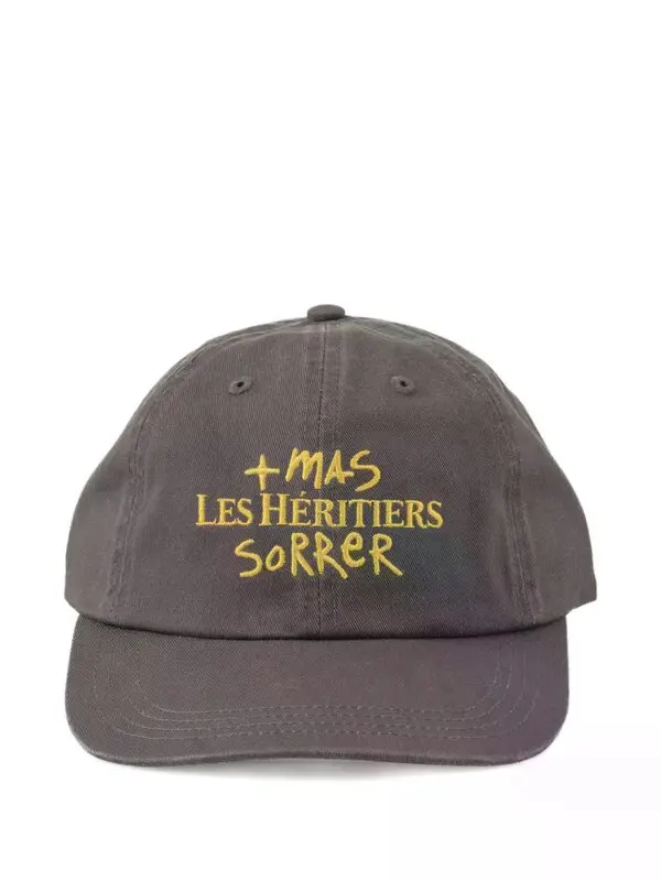 LES HÉRITIERS Embroidered Cap - Grey