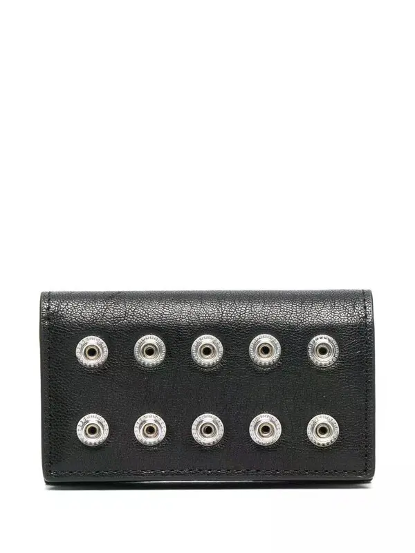 DIESEL® Studded Leather Wallet - Black