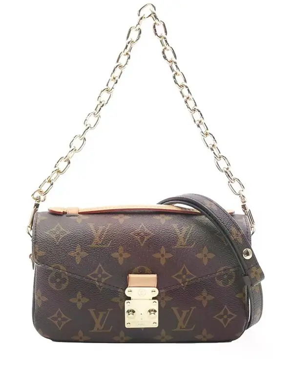 LOUIS VUITTON Pochette Metis East West Satchel - Brown