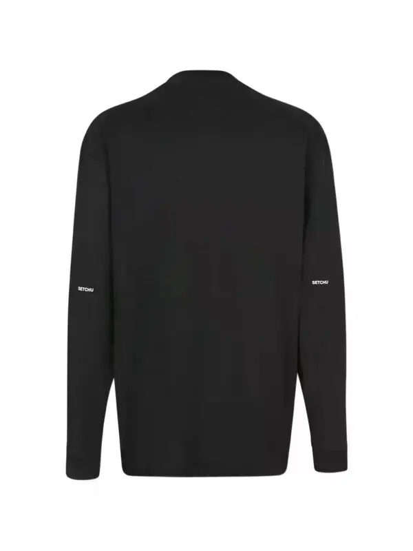 SETCHU Round-neck Long-sleeve Top